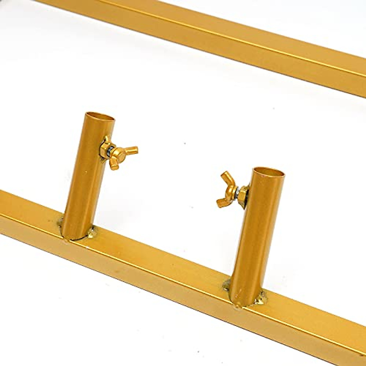 MANULOOT Metal Heart Balloon Arch Kit, Hexagon Arch Backdrop, Gold Metal Arch Backdrop Stand, Flower Stand Frame Wedding Props, Upgrade Backdrop Stand for Party Decor| US Stock (Hexagon A)