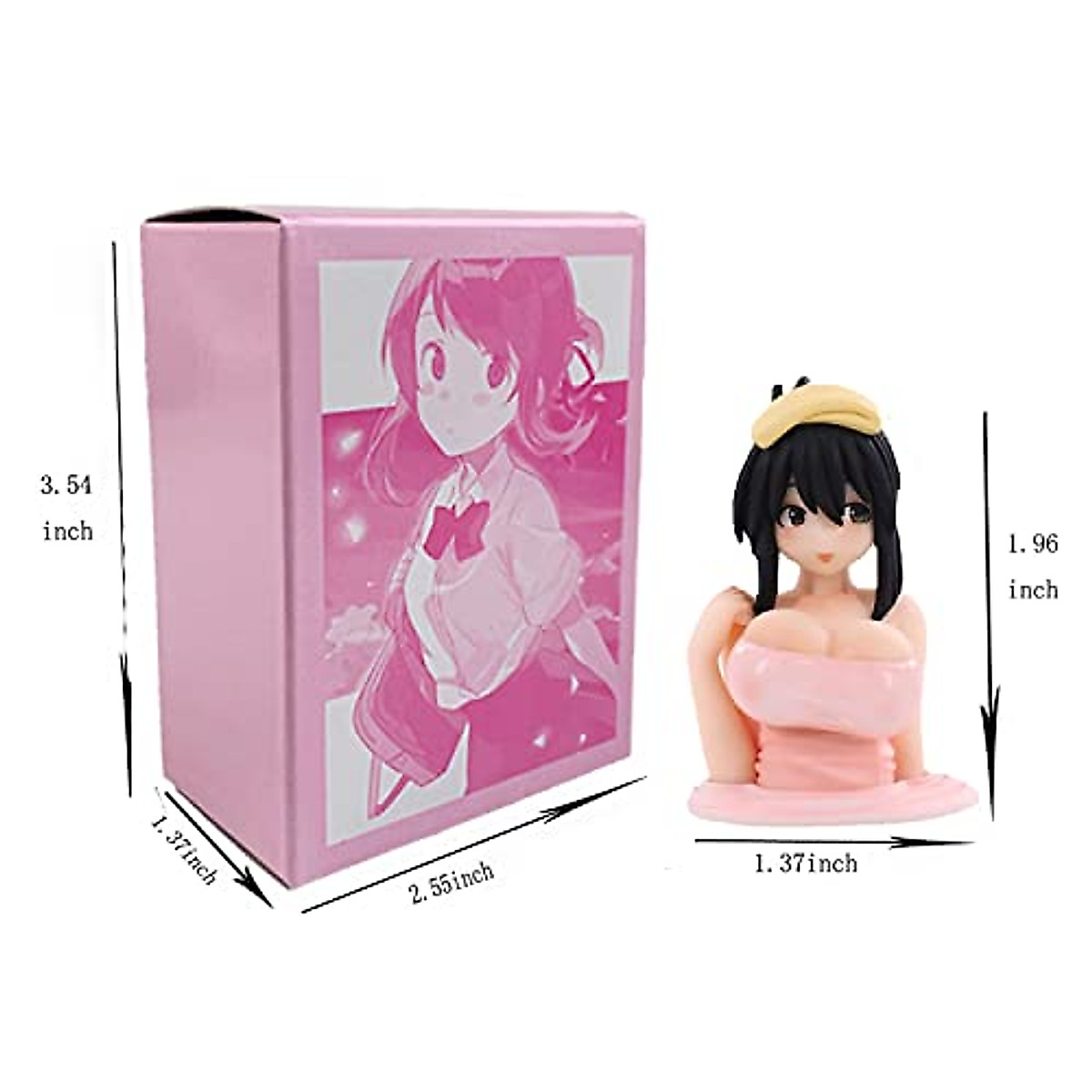 Shaking Girl Car Ornaments, Bobbleheads for Car Dashboard, Car Dashboard Decorations, Kawaii Action Model Doll for Room Desktop Car Dashboard (2PCS)