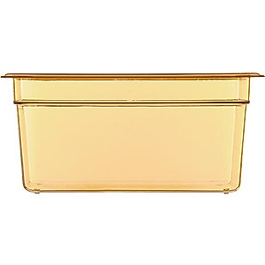 Carlisle FoodService Products 3086213 StorPlus High Heat Food Pan, 6" Deep, Third Size, Amber