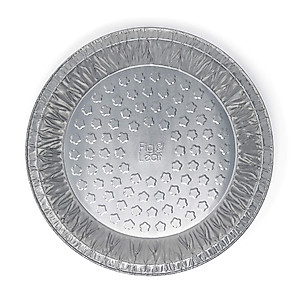 Fig & Leaf (60 Pack) Premium 9-Inch Pie Pans l Disposable Aluminum Foil l Heavy-Duty l Tin Plates for Tart Quiche Pies