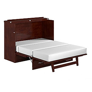 AFI Deerfield Murphy Bed Chest Full, Walnut