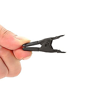 100 pcs. 2" Inch Spring Metal Clamps wholesale Bulk - All Black