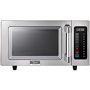 Midea Equipment 1025F1A Countertop Commercial Microwave Oven with Touch Control, 1000W, Stainless Steel.9 CuFt