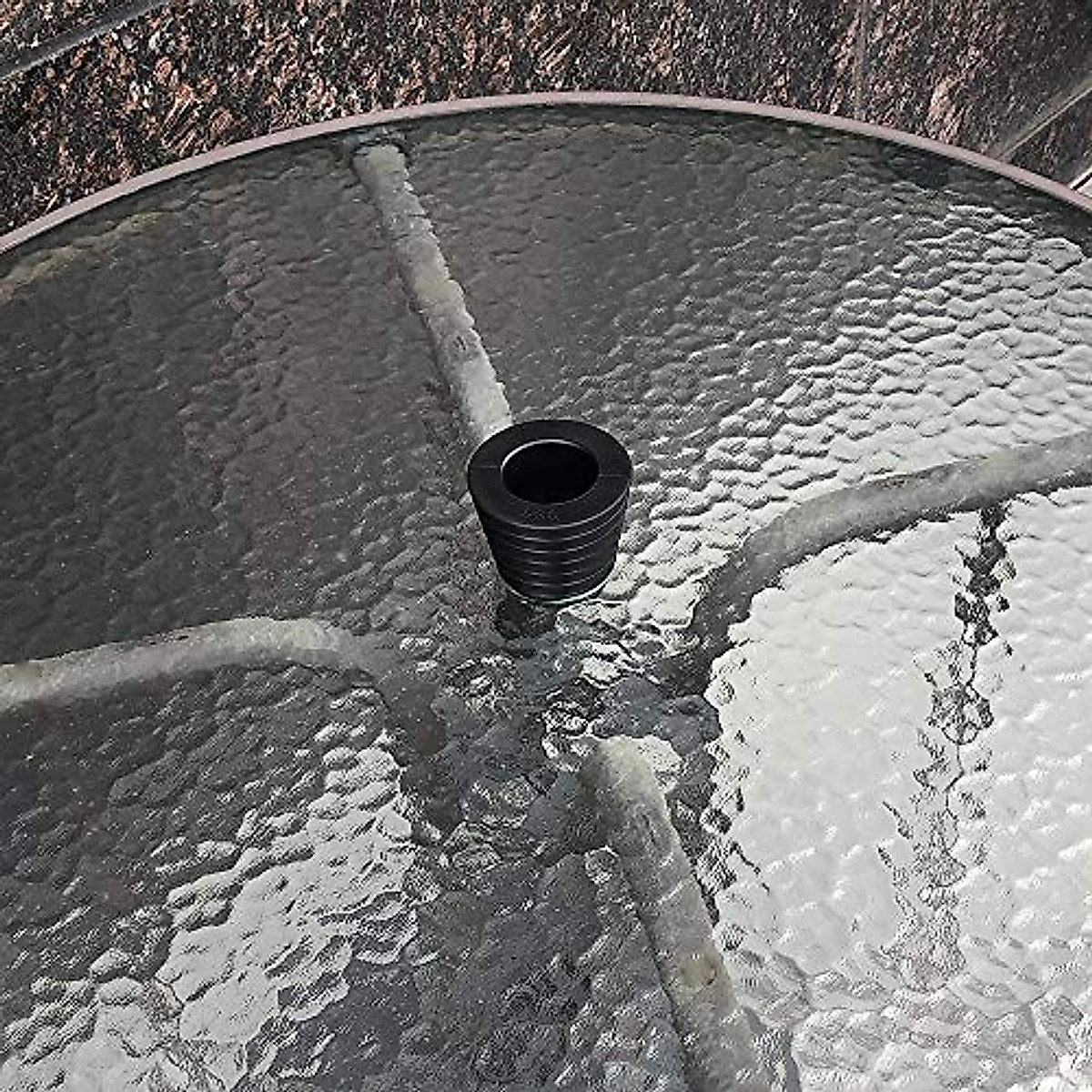 DGQ Patio Umbrella Cone Umbrella Wedge Plug for Patio Table Hole Opening 2-2.5 Inch (Black,2Packs)