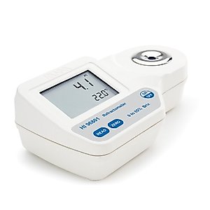 Hanna Instruments HI 96801 Digital Refractometer, 0-85% Brix Range, For Sugar Analysis