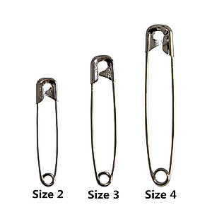 YiwerDer 60PCS Large Safety Pins, Durable, Rust-Resistant Nickel Plated Steel Pins Size 4, 2.2inch /55mm