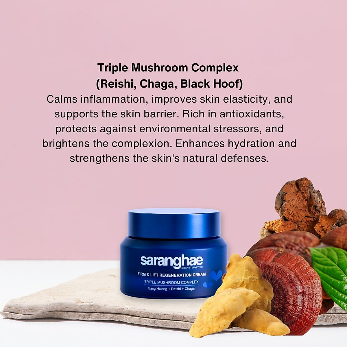 Saranghae Hydrating Moisturizer Face Cream for Soft, Smooth Skin, Face Moisturizer for Dry Skin, with Hyaluronic Acid & 12 Anti-Aging Skin Care Botanicals for Cellular Regeneration - 2.11 oz