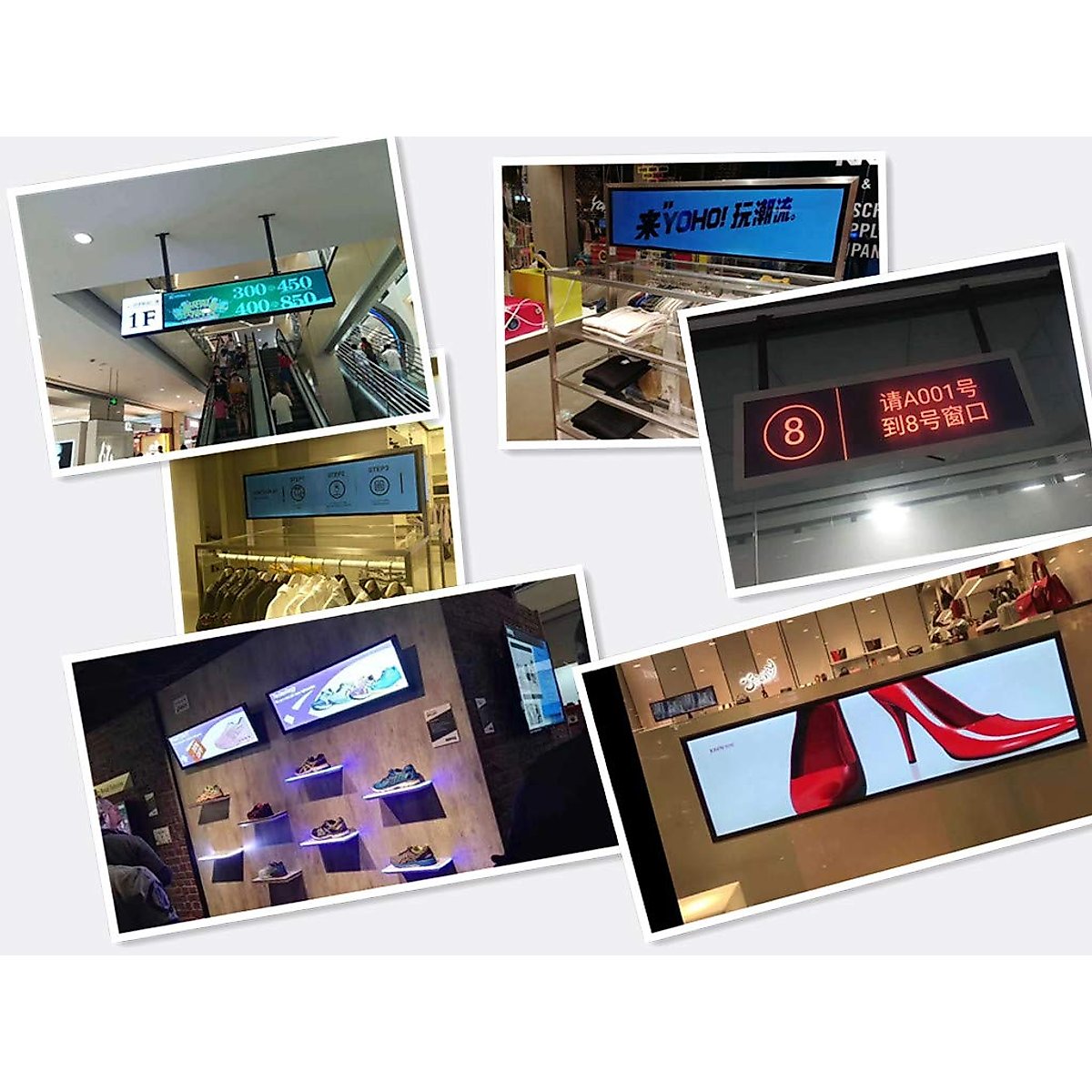 DHL/UPS for 24 inch 1920 * 360 Ultra Wide Stretched Bar LCD Advertising Display ， Ultra Stretched bar LCD Display Kits Outline Size 612.7(W)×132.1(H) mm