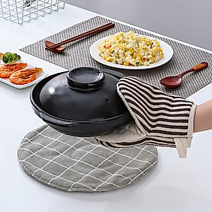 careme Mini Oven Mitts,2pk- Heat Resistant Kitchen Gloves to Protect Hands, Non-Slip Grip- Ideal Set for Handling Hot Cookware,Kitchen Microwave Gloves for Baking Cooking Grilling BBQ, Gifts for Mom