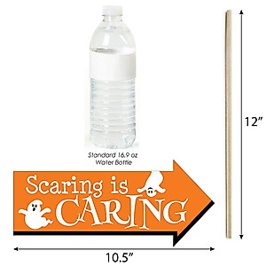 Big Dot of Happiness Spooky Ghost - Ghost Photo Props - Ghost Photo Booth Props - Halloween Party Photo Booth Props - Halloween Cutouts - Halloween Decorations- Fall Photo Booth Props - 10 Piece