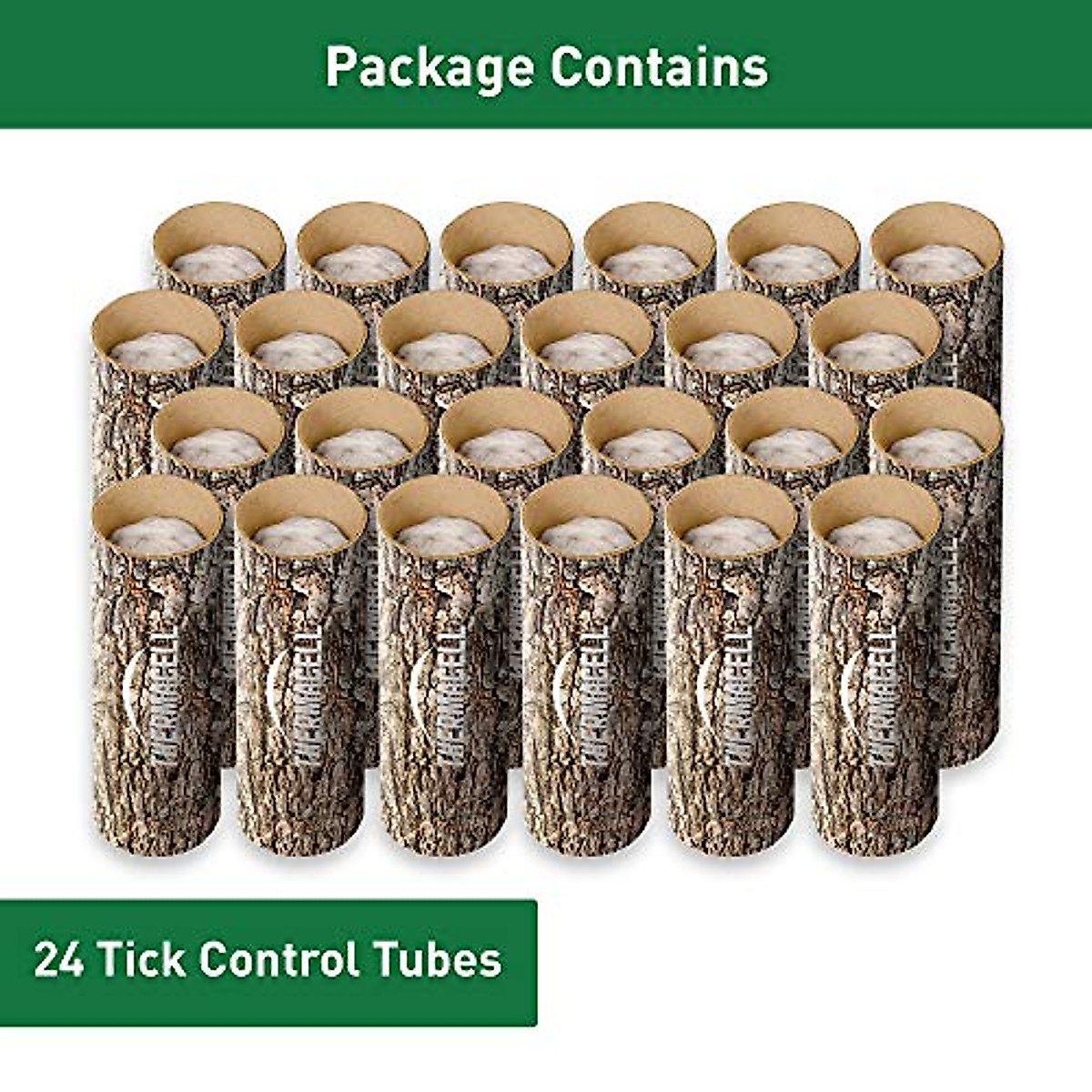 Thermacell Tick Control Tubes for Yards; 24 Tubes; Protects 1 Acre from Ticks; No Spray, No Granules, No Mess; Environmentally Friendly Alternative to Tick Spray & Tick Repellent