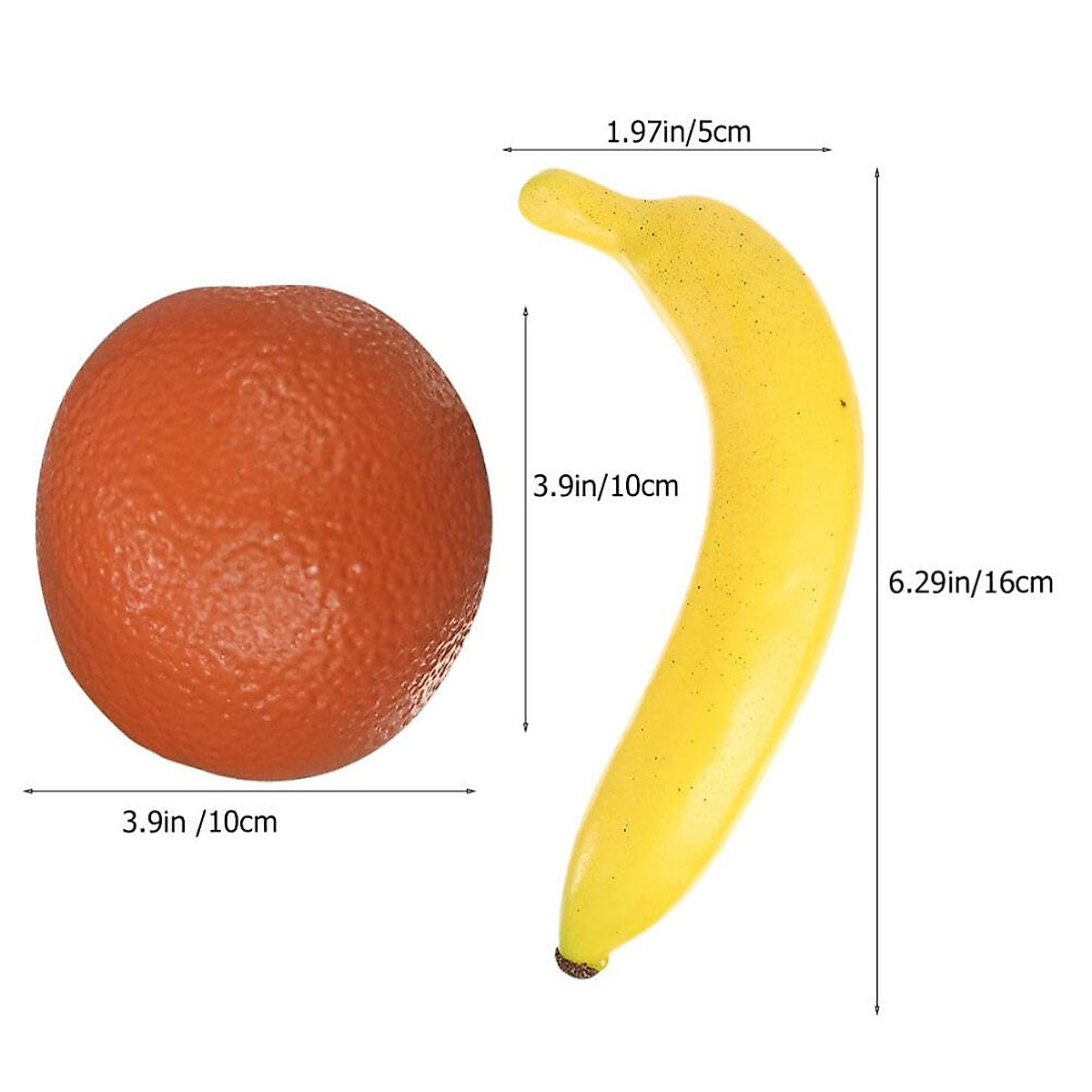 SUPVOX 2pcs Musical Shakers Fruit Sand Shakers Plastic Banana Orange Maracas Percussion Musical Toy Hand Percussion Children Maraca Percussion Instrument Cognitive Toys