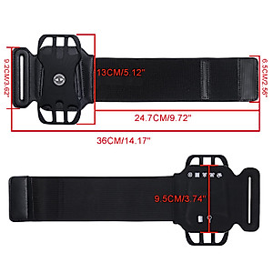 Bidook Armband Case Running Phone Holder 360° Rotatable Hiking Rowing Mountaineering Biking Phone Arm Band for iPhone 14 13 12 11 Pro Max Mini SE Xs XR X 8 7 Plus Samsung LG Google Pixel Motorola