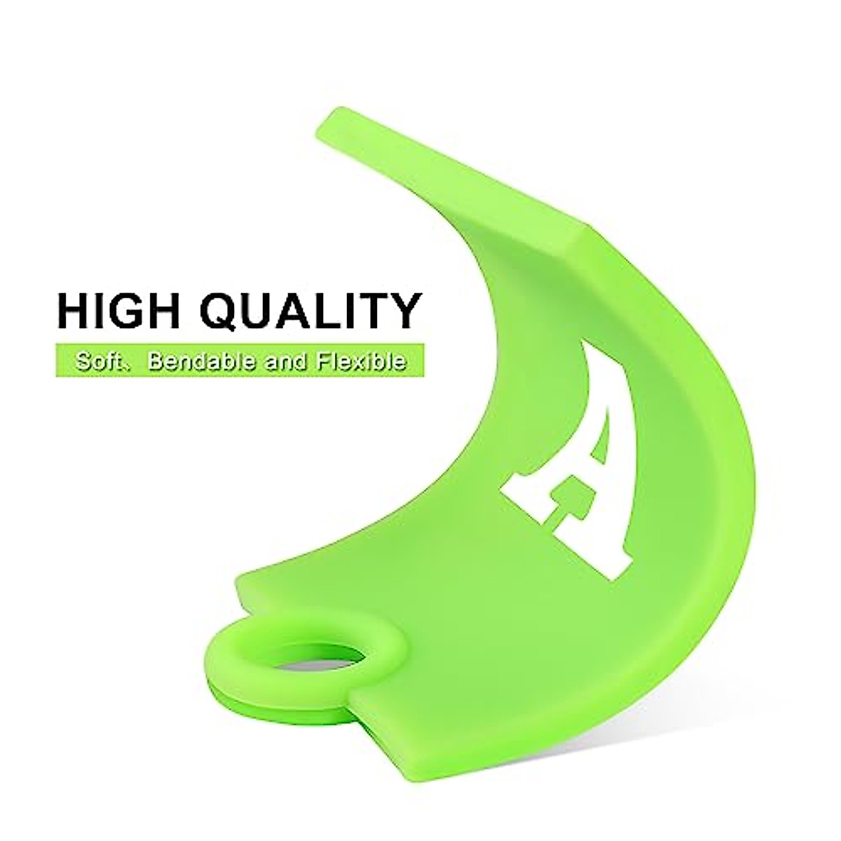 Vigorport Initial Luggage Tags for Suitcase, 3 Pack Bright Silicone Bendable Tags with Privacy Name Card for Travel Sports Easy Identification(Letter A)