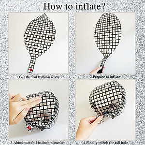 dmjuncong 22Pcs Disco Ball Balloons Different Sizes- 4D Large Disco Balloons 32” 22” 10 Inch Metallic Silver Disco Balloons for 70s 80s Disco Themed Birthday New Year's Party Decor Supplies