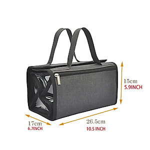 Jula Vance Large Capacity Hanging Eco Polyester Travel Toiletry Bag Makeup Cosmetic Bag 4-in-1 Roll-Up Make Up Storage Organizer With 4 detachable Removable Zipper Clear TPU Pouches & Hook