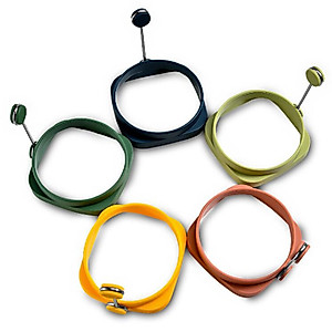 Fried Egg High Temperature Resistance Flexible Food Grade Double-sided Square Round Egg Fryer Mould for Home Fried Egg Ring