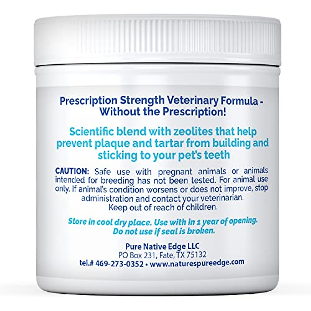 Rx PERIODONTAL Support-Dental Care for Dogs and Cats. Eliminates Bad Breath, Plaque, and Tartar. Promotes Healthy Teeth and Gums. Extra Large, 200 Grams.