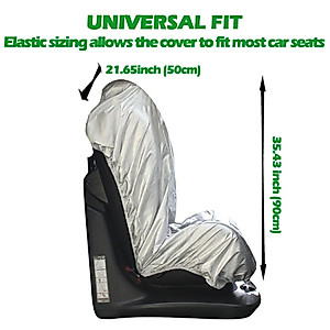 Car Seat Sun Shade Cover, Reflective Baby Seat Covers to Keep The Car Seat Cool, Auto Window Sun Protection with Car Seat Shade Reflector UV Ray Helpers(Maximum Extension Size: 42.5" x 31.4")