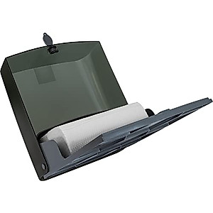 OVAL - Multifold Paper Towel Dispensers | Wall Mount Paper Towel Holder Large Capacity Storage 400 Paper Towels | Durable ABS for High-Traffic Areas | Commercial Wall Mounted Paper Towel Holder