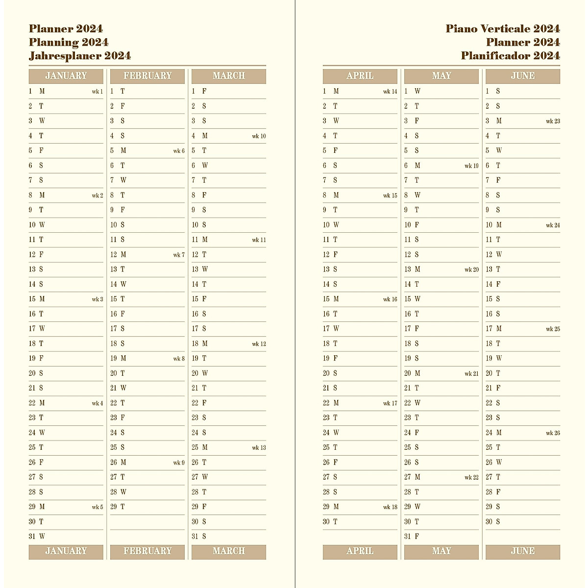 Letts Sovereign Slim week to view 2024 diary - black