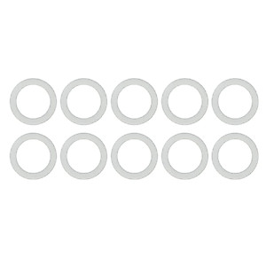 Pack of 10 Clear Silicone O-Rings (5mm (0.2"))