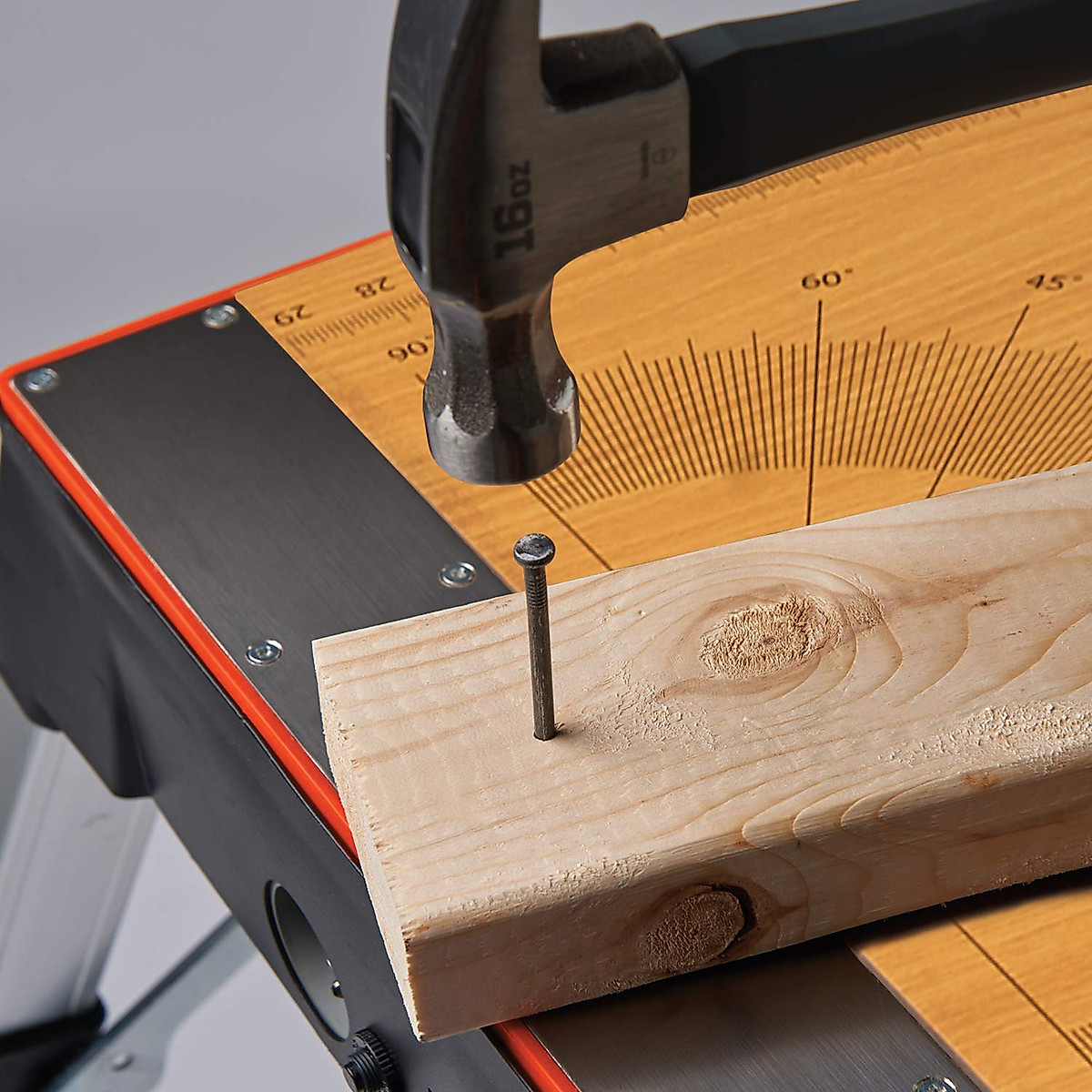 Disston 30146A OmniTable 4 in 1 Portable Workbench Work Table Dolly Scaffold and Creeper Adjustable Height with Folding Legs with Free Blu-MOL Jigsaw Blade Set (E0130146)