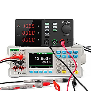 Kungber DC Power Supply Variable with Memory, 30V 10A Adjustable Switching Regulated DC Bench Linear Power Supply with Memory Recall and Output Disable Button 4 Digits Display and Alligator Leads