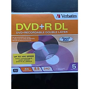 DVD+R DL 8.5GB W/CS 5PK