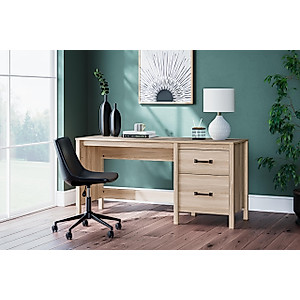 Signature Design by Ashley Battelle Home Office Desk, 60" W x 20" D x 29" H, Light Brown