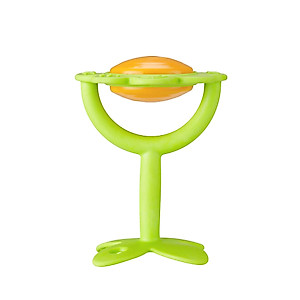 Innobaby Original Teethin' Smart EZ Grip Flower Teether Rattle and Sensory Toy for Babies and Toddlers. BPA Free Teether