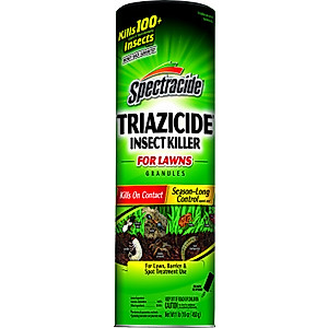 SPECTRUM BRANDS 53941 Spectracide Triazicide Insect Killer for Lawns Granules, 1-Pound, 1 lbs, Brown