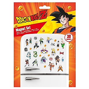 Dragonball Z Fridge Magnets, Set of 30 - Official Merchandise