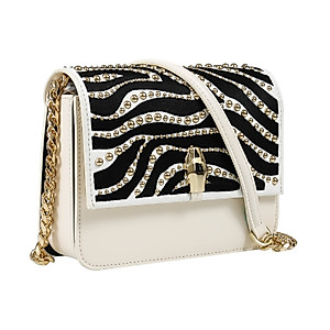 Cavalli Class Roberto GWLPCM 010 Milano Rmx 0 Black/White Medium Shoulder Bag for womens