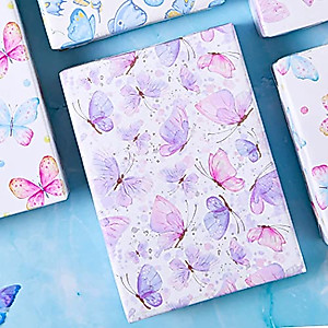 Sikiweiter Butterfly Wrapping Paper - 12 Sheets Butterfly Gift Wrap for Birthday Wedding Baby Shower Holiday - 19.7 x 27.6 Inches Per Sheet