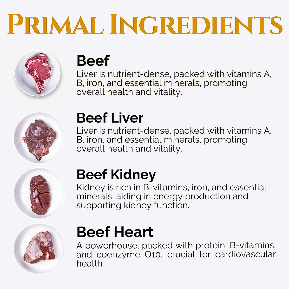 Whole Beast - Organ Blend Dog Treats - Skin & Coat, Digestion, Cognitive Function, and Energy - Beef, Liver, Heart, Kidney, Bone Broth and Blood - Whole Prey - 6oz