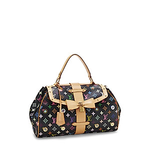 Louis Vuitton, Pre-Loved Takashi Murakami x Louis Vuitton Black Monogram Multicolore Eye Love Sac Retro GM, Black