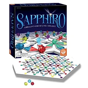 MindWare Sapphiro – Strategy Family Game for All Ages – All-Inclusive & Fun for Kids & Adults – 140pc Board Game for 2 to 4 Players, Ages 6+