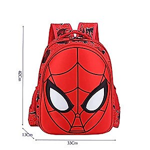 Xicks School Bags Boy Vacation Travel Bag School Backpack for 1st to 4th Year Student (Red)