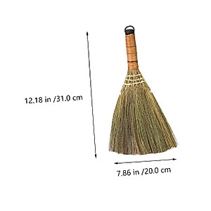 Healeved Chinese Brooms 4 Pcs Household Dust Broom Toddler Straw Mini Grass Clean Straw Broom Small, 31x20cmx2pcs, 2H3261D26K1104YCXS1