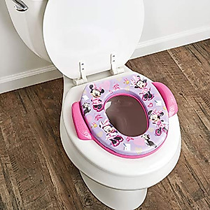 Disney Minnie Mouse "Happy Helpers" Soft Potty Seat and Potty Training Seat - Soft Cushion, Baby Potty Training, Safe, Easy to Clean