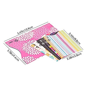 I3C Credit Card Sleeves RFID Blocking Sleeves Credit Card Protector Anti Theft Credit Card RFID Blocking Sleeves Protector Passport Holder Sleeves (Set of 5 Credit Card Sleeves + 1 Passport Holder)