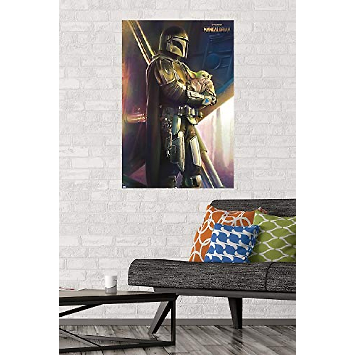 Trends International Star Wars: The Mandalorian - Held Wall Poster, 22.375" x 34", Unframed Version