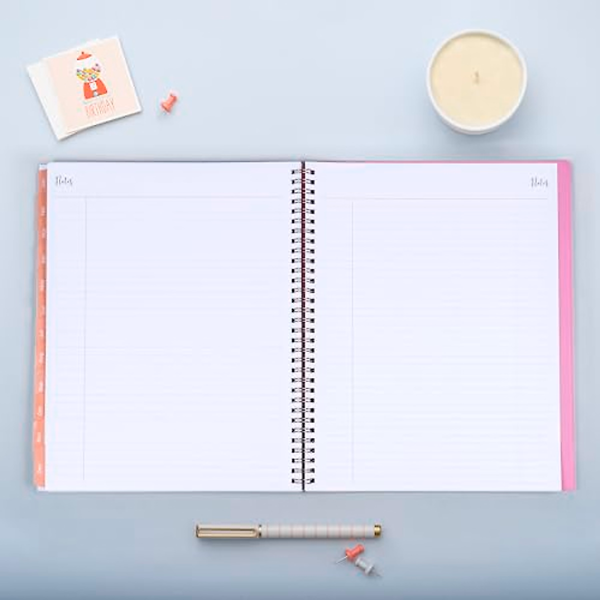 Blue Sky 2024 Weekly and Monthly Planner, January - December, 8.5" x 11", Frosted Cover, Wirebound, Fly By (140195-24)