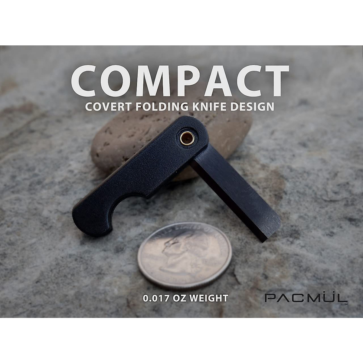 Acme Approved Folding Ceramic Razor Blade Non Metallic Knife Micro EDC Escape Knife Survival Tool 2pk