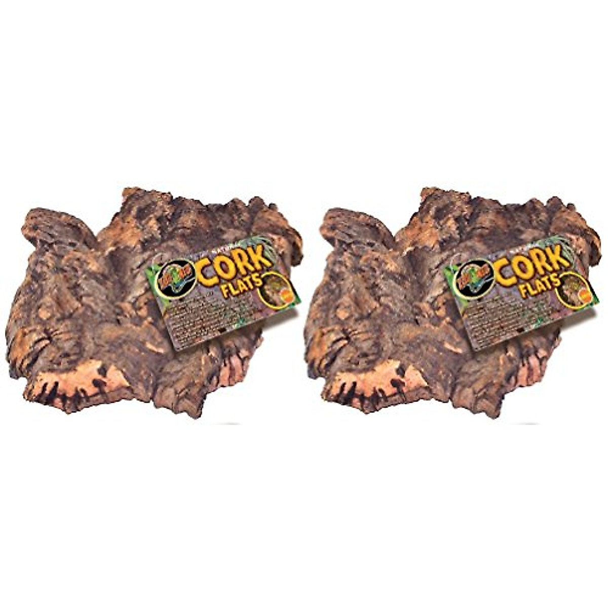 (2 Pack) Zoo Med Natural Cork Bark, Flat, Large
