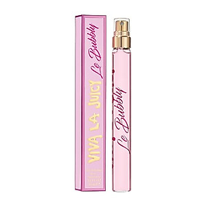 Juicy Couture Viva La Juicy Le Bubbly Eau De Parfum, Travel Size Luxury Women's Perfume with Notes of Champagne Inspired Pink Berries, Gardenia, Jasmine & Amber - Fruity & Sweet, EDP Spray, 0.33 Fl Oz