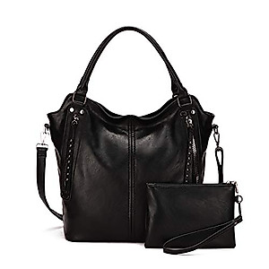 KL928 Purses and Handbags for Women Shoulder Bag, Z-Black