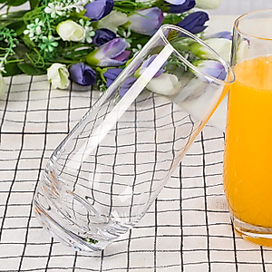 LmmNaoer 18 Ounce Highball Drinking Glasses Set of 4, Large Tall Glass Cups, Lead-Free Crystal Tall Drinking Glasses, Water Glasses, Cocktail Glasses, Bar Glassware for Rocks, Juice, Beer, Beverage