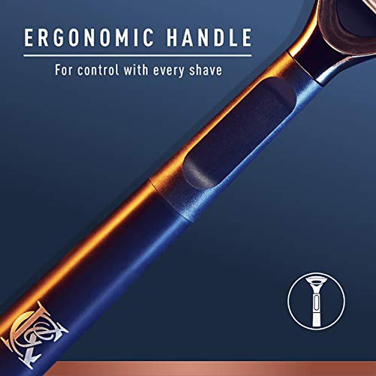 King C. Gillette Neck Razor, Handle plus 2 Blade Refills